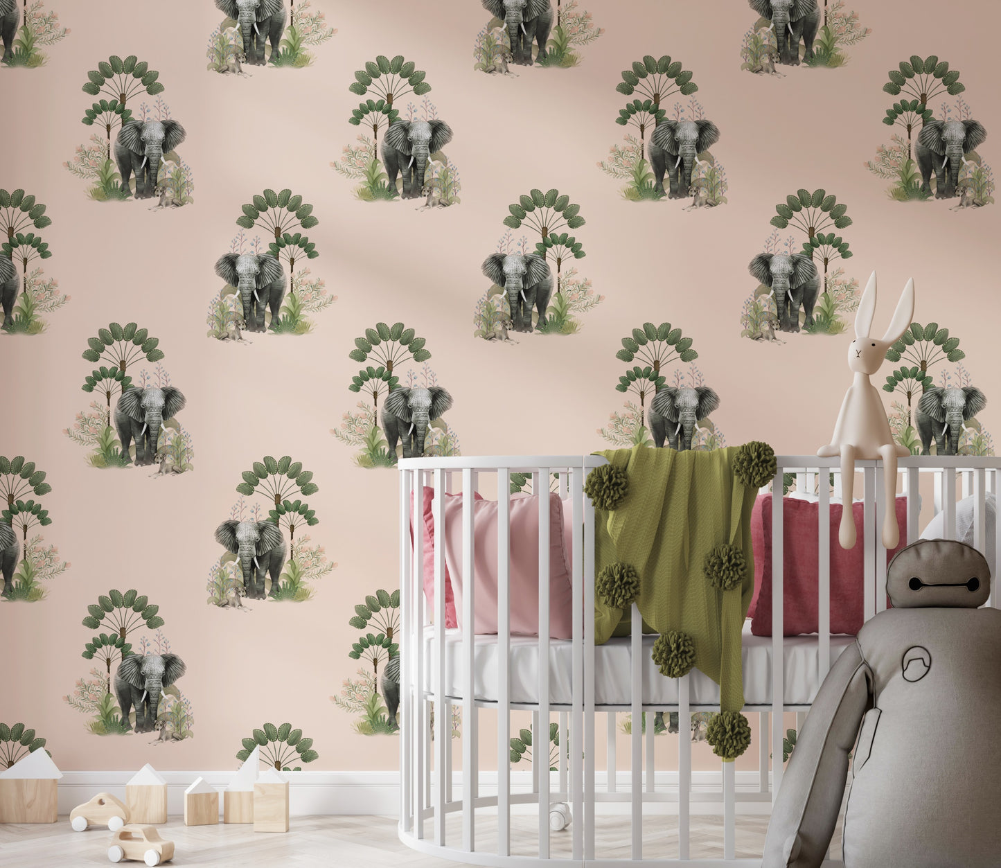 Elephant Enclave Kids Wallpaper – House Of Ikari